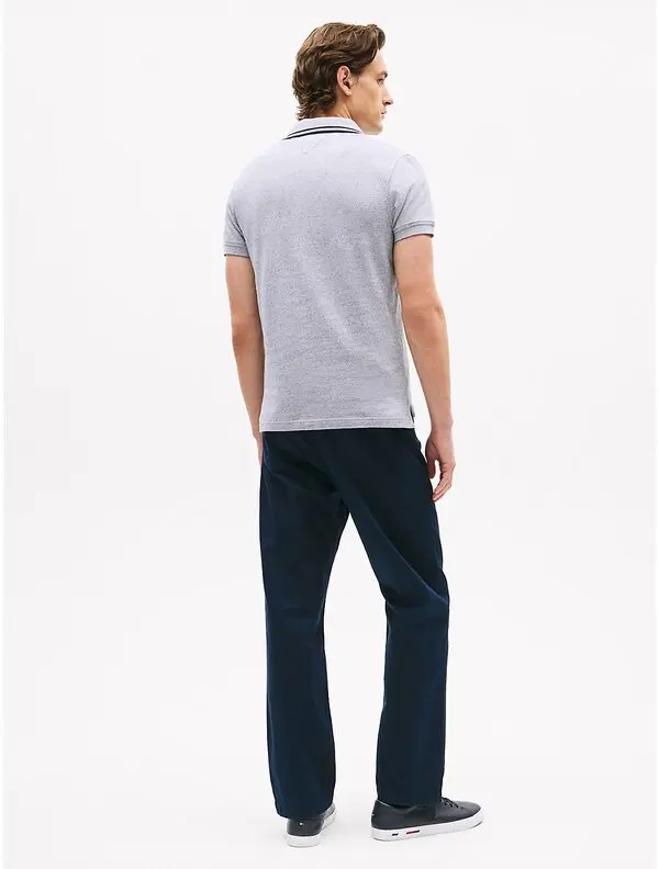 Tommy Hilfiger Slim Fit Heathered Polo