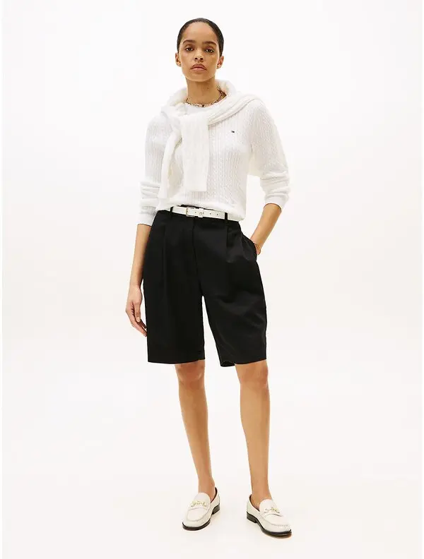 Tommy Hilfiger Cable Knit Sweater - Ecru
