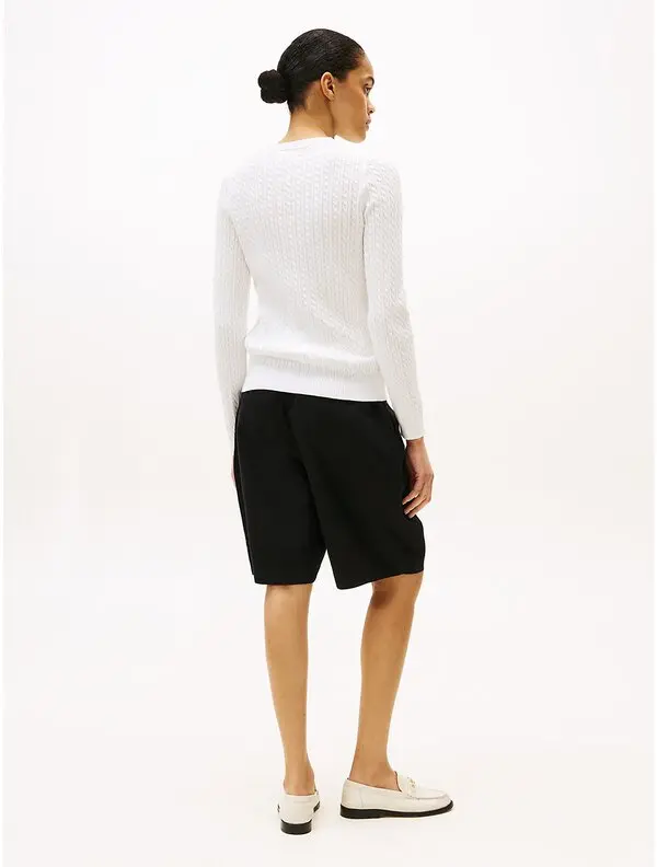 Tommy Hilfiger Cable Knit Sweater - Ecru