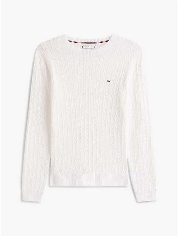 Tommy Hilfiger Cable Knit Sweater - Ecru