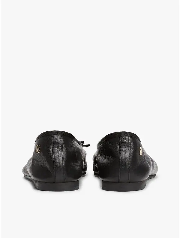 Tommy Hilfiger Monogram Leather Ballet Flat