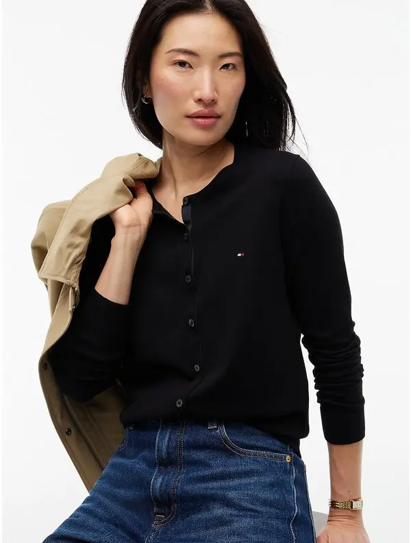 Tommy Hilfiger Long Sleeve Cardigan - Black