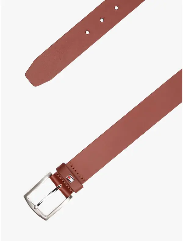 Tommy Hilfiger Leather Belt With Flag Logo