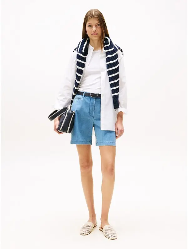 Tommy Hilfiger Stretch Chino Shorts - Light Wash