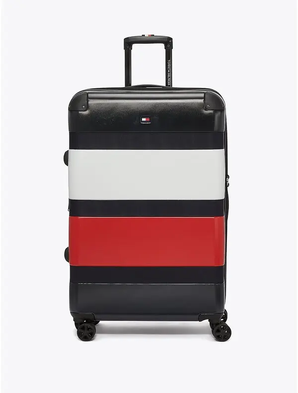Tommy Hilfiger Color Block Hardcase Spinner Luggage
