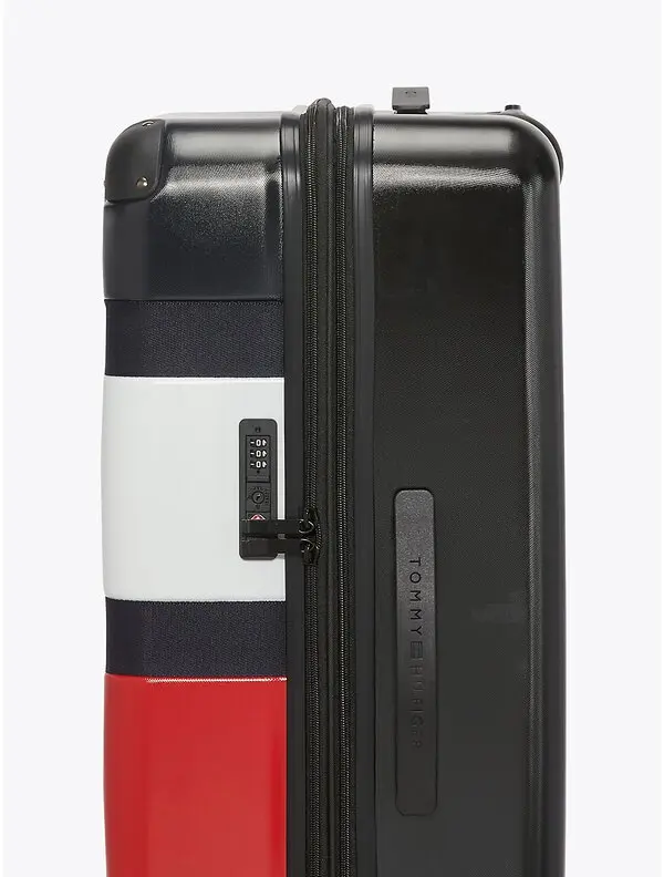 Tommy Hilfiger Color Block Hardcase Spinner Luggage