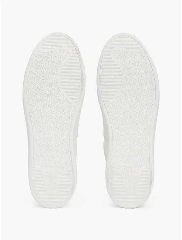 Tommy Hilfiger Leather Court Sneakers With Metallic Heel Detail