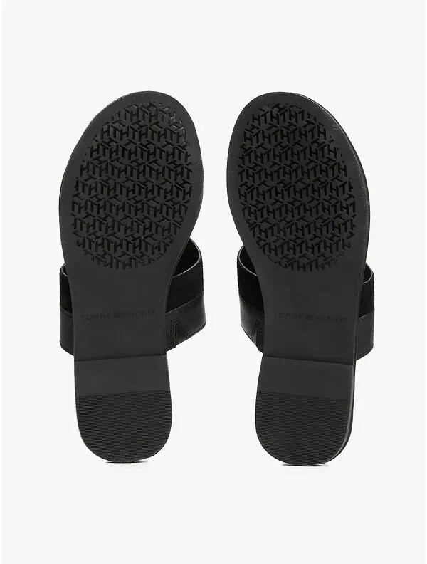 Tommy Hilfiger Monogram Horsebit Leather & Suede Sandal