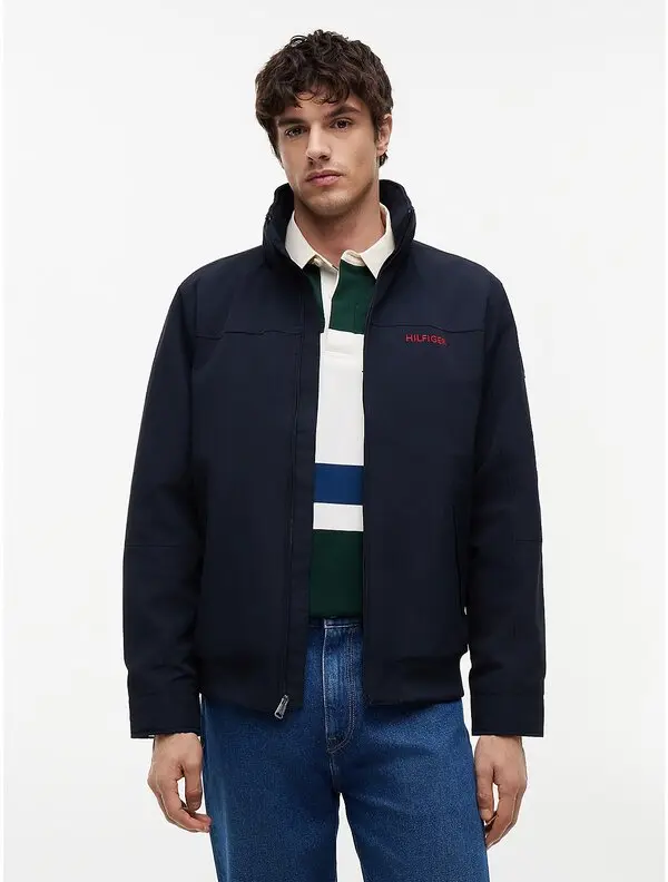 Tommy Hilfiger Water-resistant Hooded Regatta Jacket - Navy