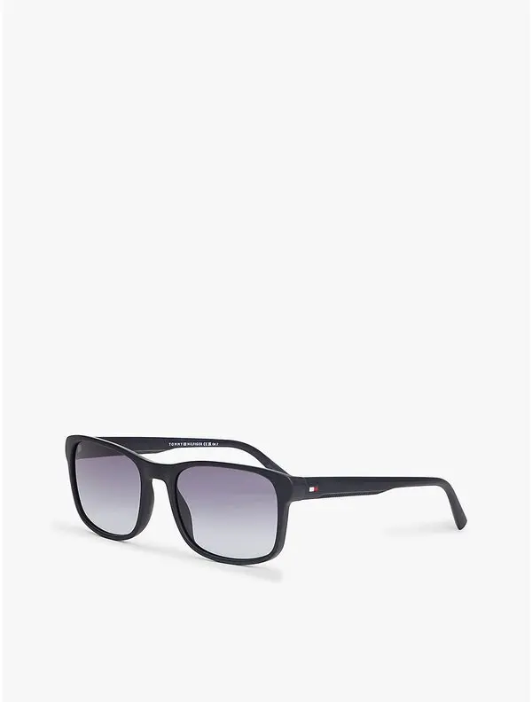 Tommy Hilfiger Classic Rectangular Frame Sunglasses - Blue