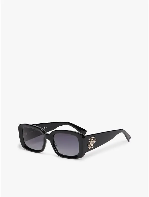 Tommy Hilfiger Rectangular Frame Sunglasses - Black