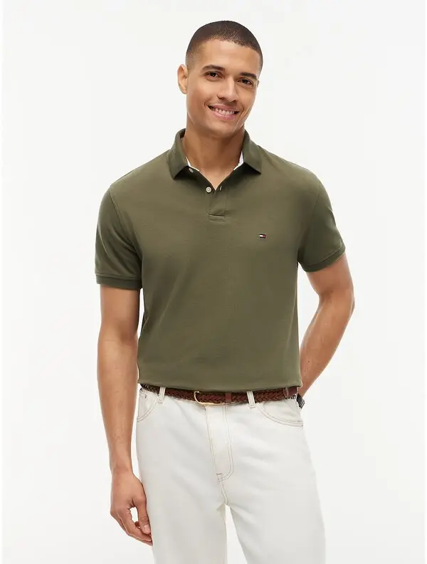 Tommy Hilfiger Regular Fit Stretch Tommy Polo - Utility Olive