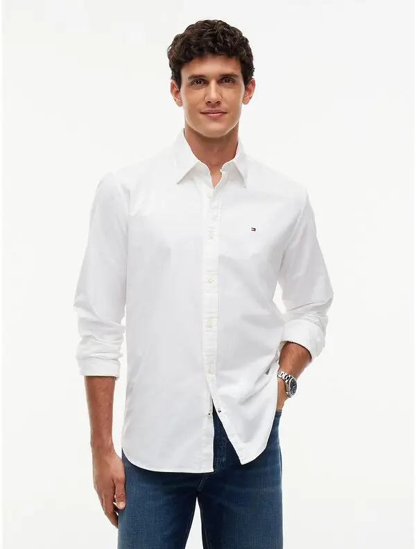 Tommy Hilfiger Regular Fit Oxford Shirt - Optic White
