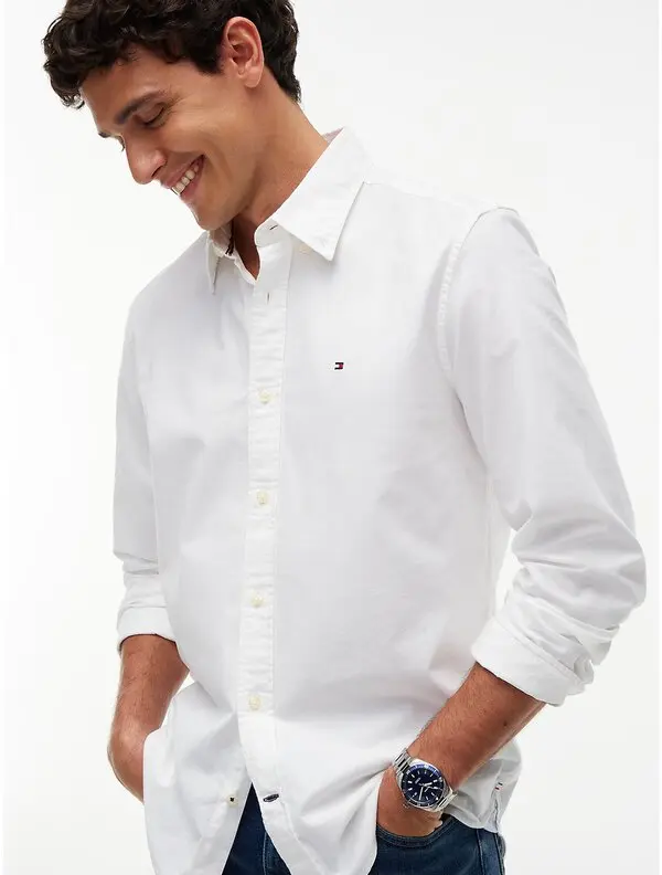 Tommy Hilfiger Regular Fit Oxford Shirt - Optic White