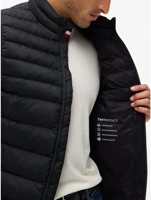 Tommy Hilfiger Lightweight Packable Puffer Vest - Black