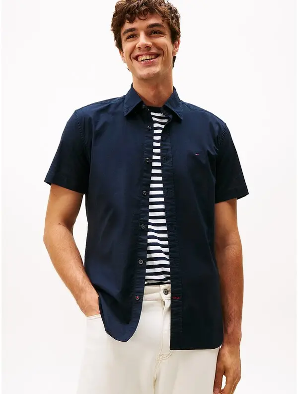 Tommy Hilfiger Regular Fit Short-sleeve Oxford Shirt