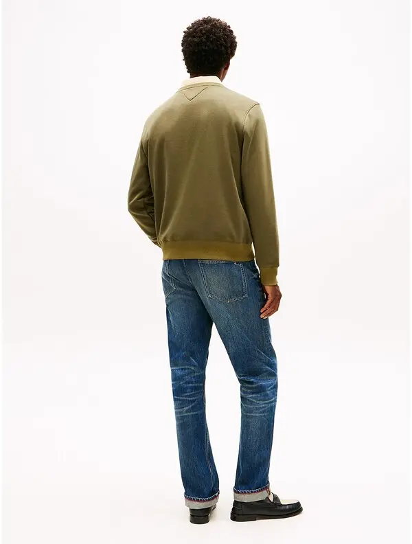 Tommy Hilfiger Crewneck Sweatshirt With Embroidered Logo - Utility Olive