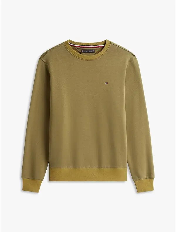 Tommy Hilfiger Crewneck Sweatshirt With Embroidered Logo - Utility Olive