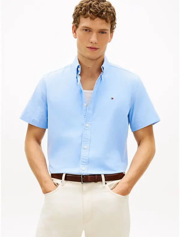 Tommy Hilfiger Regular Fit Short-sleeve Oxford Shirt