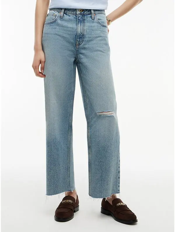 Tommy Hilfiger High-rise Modern Wide-leg Jeans - Medium Wash
