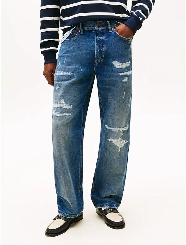 Tommy Hilfiger Distressed Loose Fit Jeans