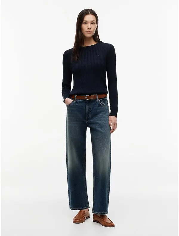 Tommy Hilfiger Cable Knit Sweater - Navy