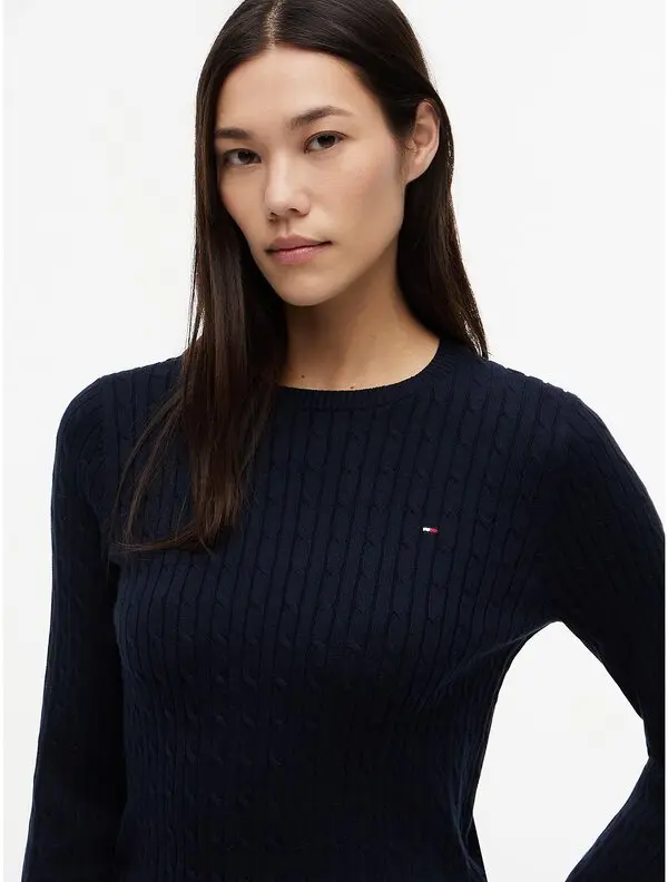 Tommy Hilfiger Cable Knit Sweater - Navy