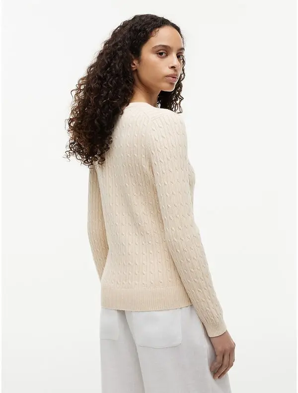 Tommy Hilfiger Cable Knit Sweater - Beige