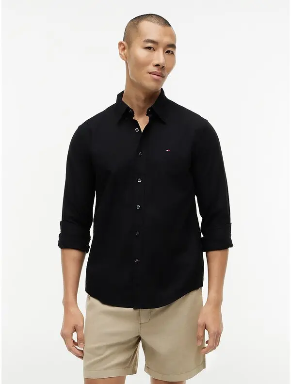 Tommy Hilfiger Regular Fit Oxford Shirt - Black