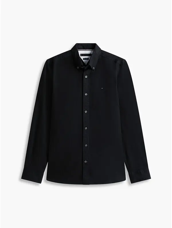 Tommy Hilfiger Regular Fit Oxford Shirt - Black