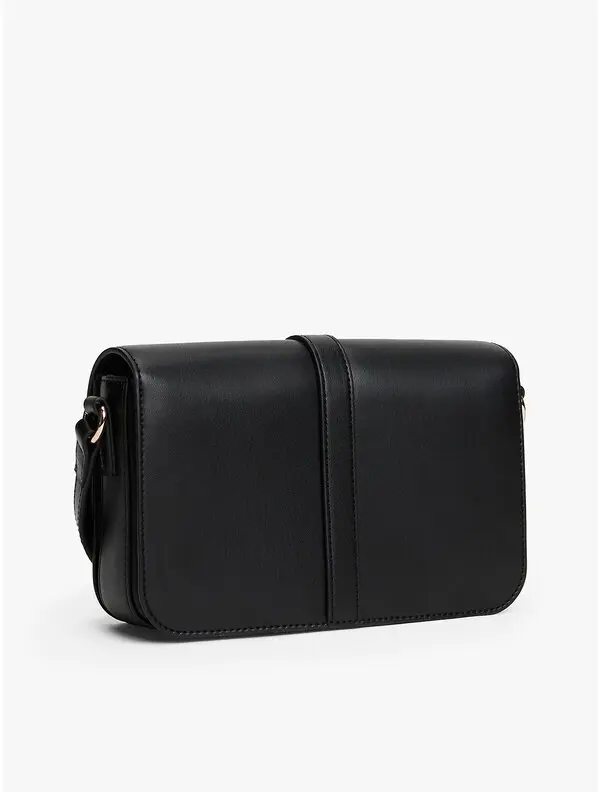 Tommy Hilfiger Polished Monogram Flap Crossbody Bag
