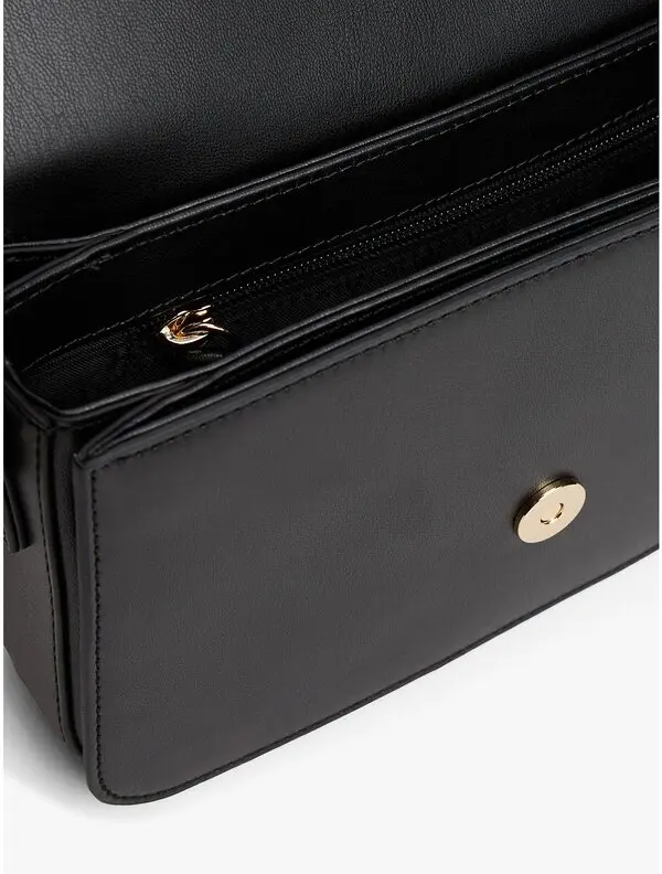 Tommy Hilfiger Polished Monogram Flap Crossbody Bag