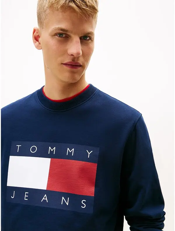 Tommy Hilfiger Big Flag Logo Sweatshirt - Navy