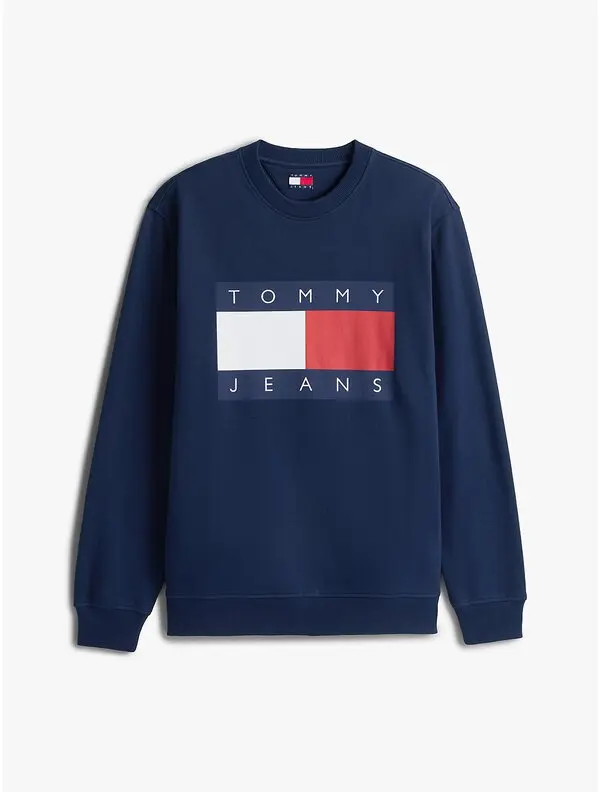 Tommy Hilfiger Big Flag Logo Sweatshirt - Navy