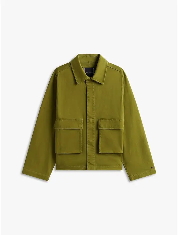 Tommy Hilfiger Lightweight Utility Jacket - Ghost Fern
