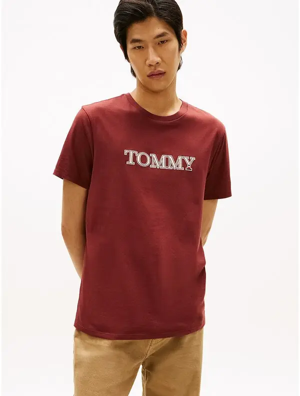 Tommy Hilfiger Tommy Graphic Logo T-shirt - Carmine Rust