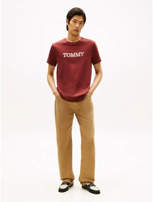 Tommy Hilfiger Tommy Graphic Logo T-shirt - Carmine Rust