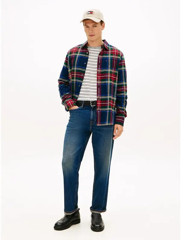 Tommy Hilfiger Holiday Plaid Brushed Flannel Shirt