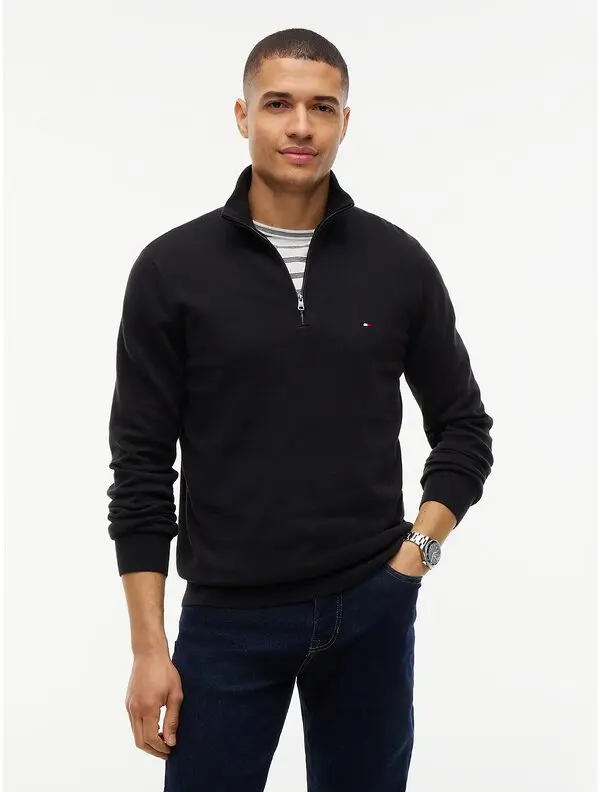 Tommy Hilfiger Quarter-zip Cotton Sweater