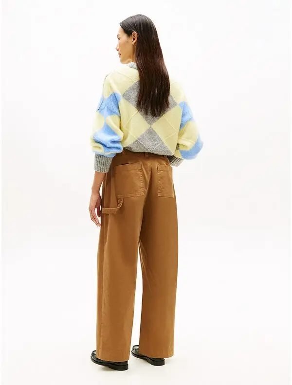 Tommy Hilfiger Stretch Wide Leg Utility Pants