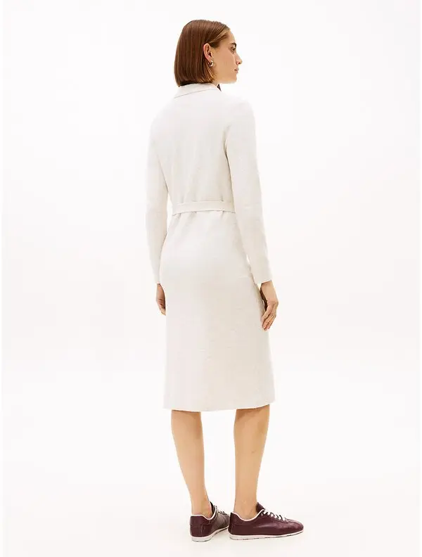 Tommy Hilfiger Belted Sweater Polo Dress