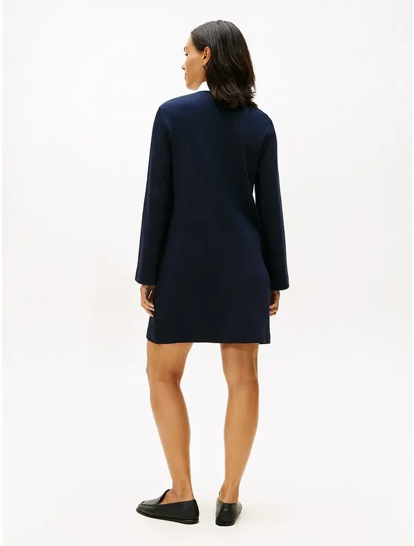 Tommy Hilfiger Button-detailed Shirt Dress With Contrast Trim