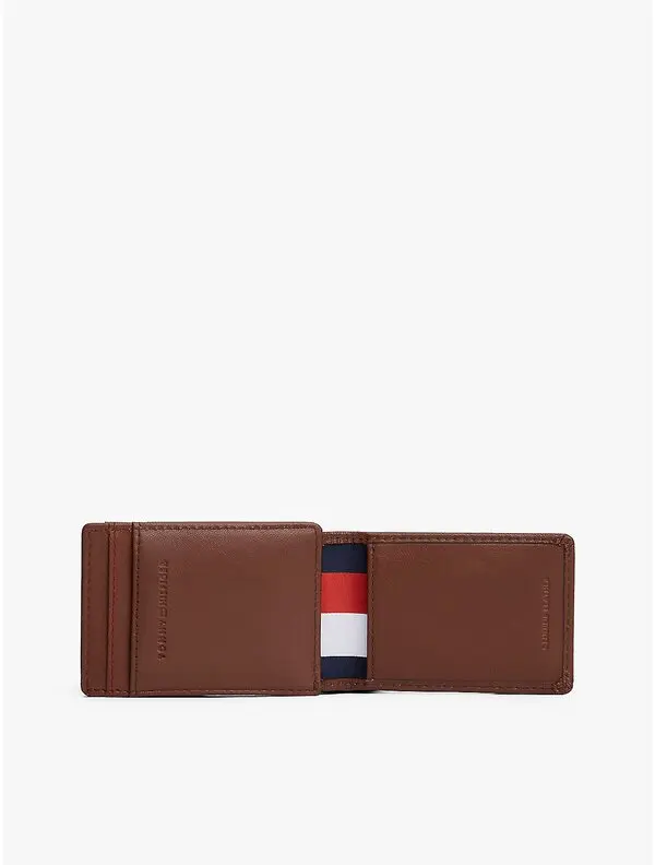 Tommy Hilfiger Pebbled Leather Magnetic Bifold Wallet