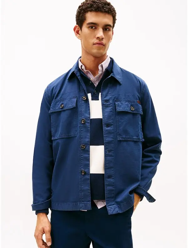 Tommy Hilfiger Garment-dyed Utility Shirt Jacket