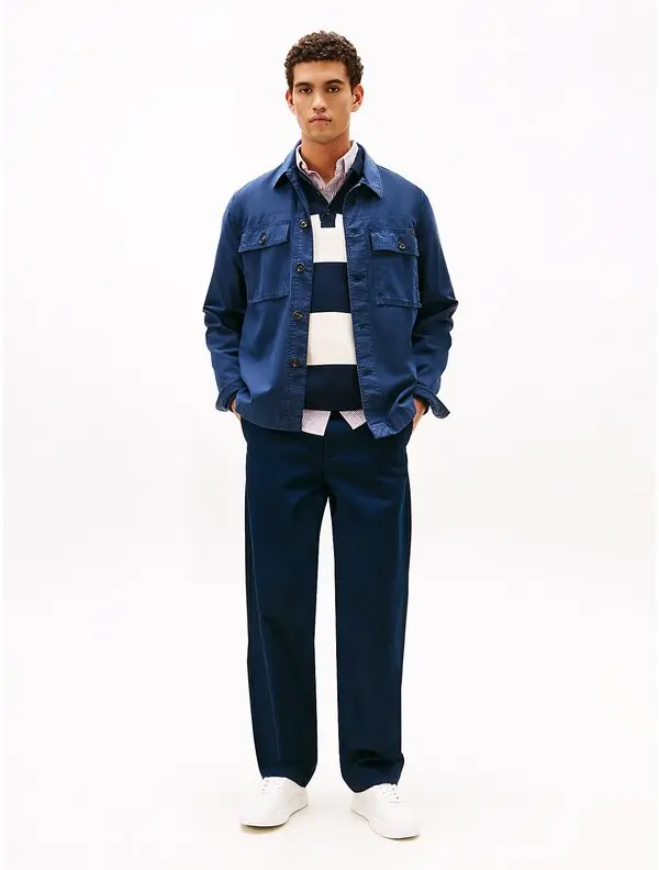 Tommy Hilfiger Garment-dyed Utility Shirt Jacket