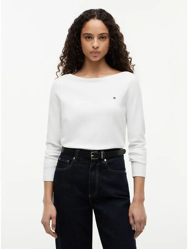 Tommy Hilfiger Boatneck Sweater - Ecru