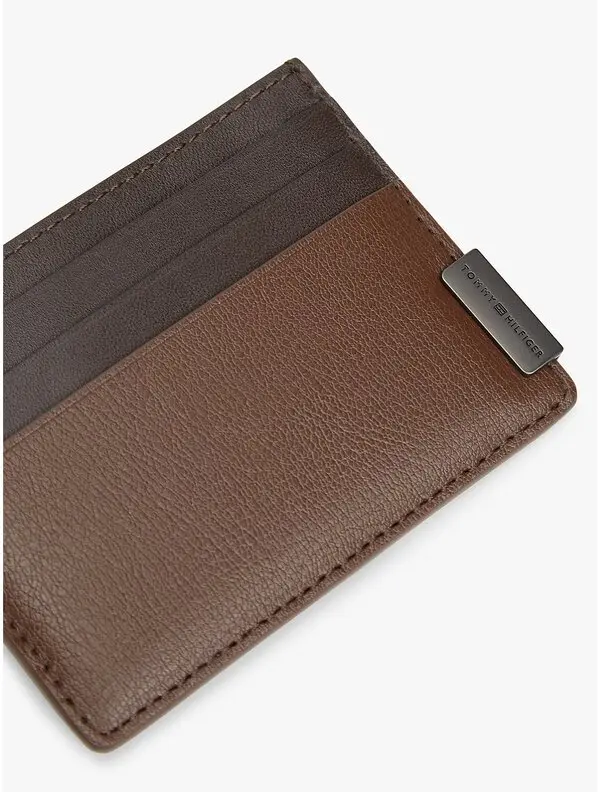 Tommy Hilfiger Pebbled Leather Card Holder