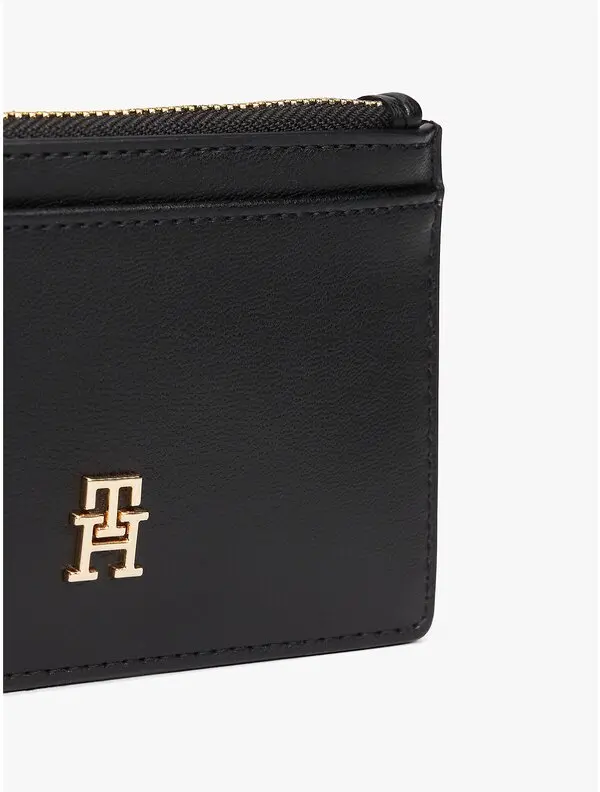 Tommy Hilfiger Monogram Logo Zip Cardholder