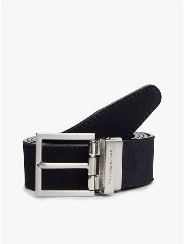 Tommy Hilfiger Reversible Square Buckle Leather Belt
