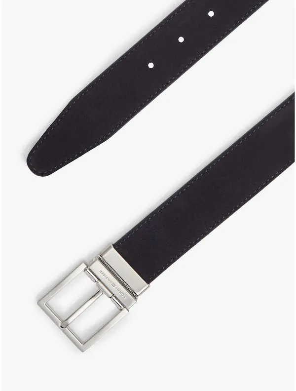 Tommy Hilfiger Reversible Square Buckle Leather Belt
